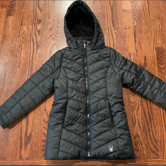 Spyder | Jackets & Coats | Spyder Girls Size Small S 7 Long Puffer Coat ...